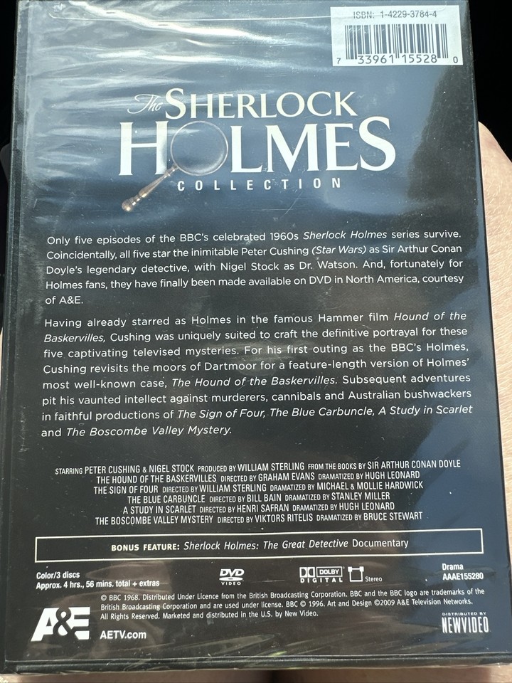 The Sherlock Holmes Collection- BBC [DVD] Peter Cushing FACTORY SEALED ...