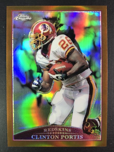 2009 Topps Chrome Copper Refractor Clinton Portis 051/649 Washington ...