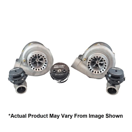 Precision Twin Turbo Package T4 0.58 A/R Turbine Incl. Wastegates ...
