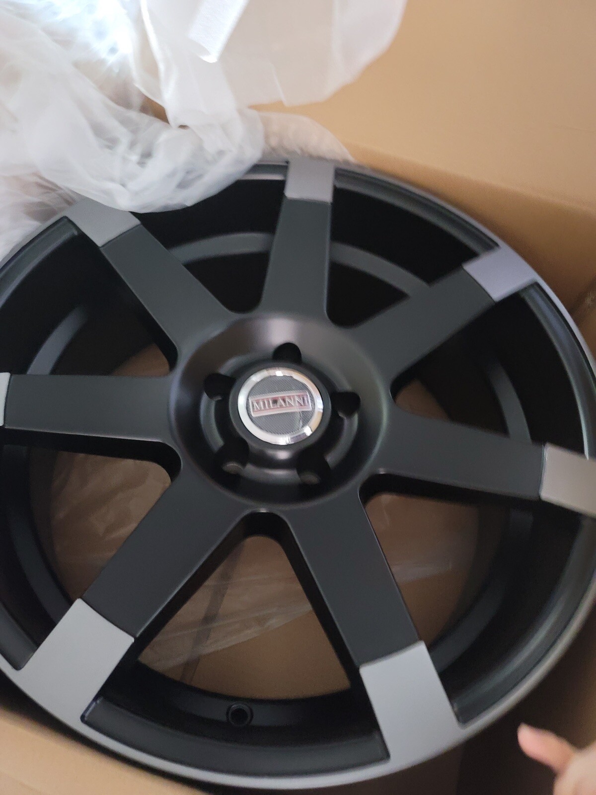 Milanni Wheels 9042 Sultan 9x20 Matte Black with Anthracite Spoke Ends ...