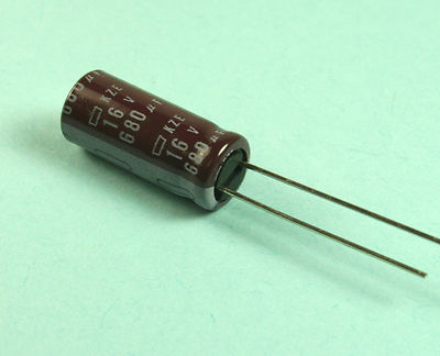 10pcs Nippon Chemi-Con KZE 680uf 16v 105C Radial Electrolytic Capacitor ...