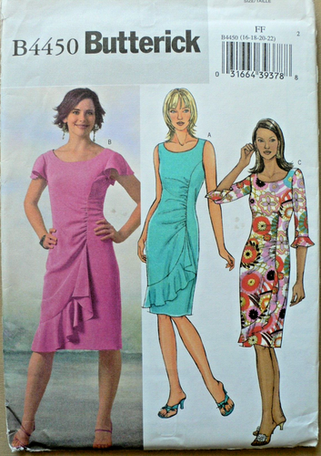 V👗4450 PATRON BUTTERICK CREATIONS ROBE DRAPEE A VOLANT 36 AU 40 | eBay