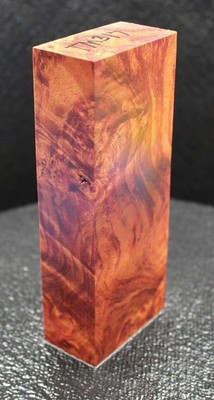 Stabilized Spalted Dyed Maple Block-Knife Handle Pistol Wood Turning ...