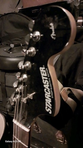 Fender StarCaster BLACK Electric Guitar Hard Case Wammy 80s RARE EX ...