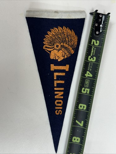 1950s Illinois Fighting Illini University Mini Pennant 3.5x9" | eBay