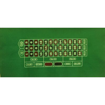 Roulette Felt Layout - 36" x 72" - Table Top Casino Game Mat Cover | eBay
