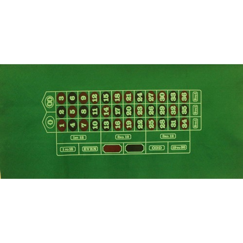 Roulette Felt Layout - 36" x 72" - Table Top Casino Game Mat Cover | eBay