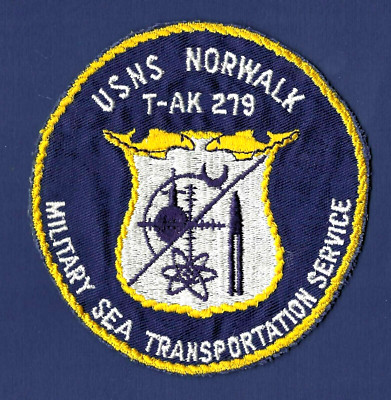 USNS NORWALK T-AK 279 Fleet Missile Cargo Ship Ship's Crest Patch | eBay