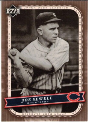Joe Sewell 2005 Upper Deck Classics | eBay