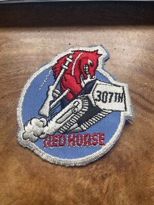 RARE 1970S 307TH SQUADRON RED HORSE USAF REPAIR PATCH VTG VIETNAM COLD WAR 3" | eBay