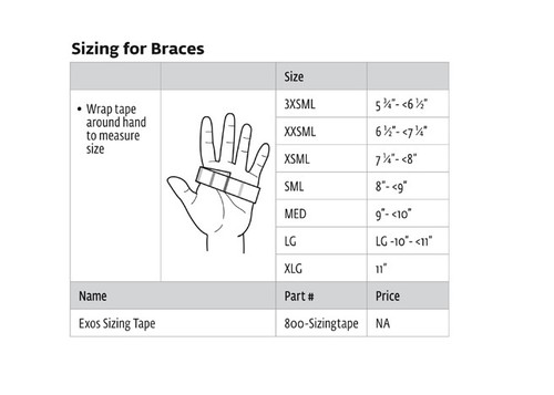 Exos Wrist Brace, with BOA, Left, Size XL, Polka Dot, 221-71-3285, NEW ...