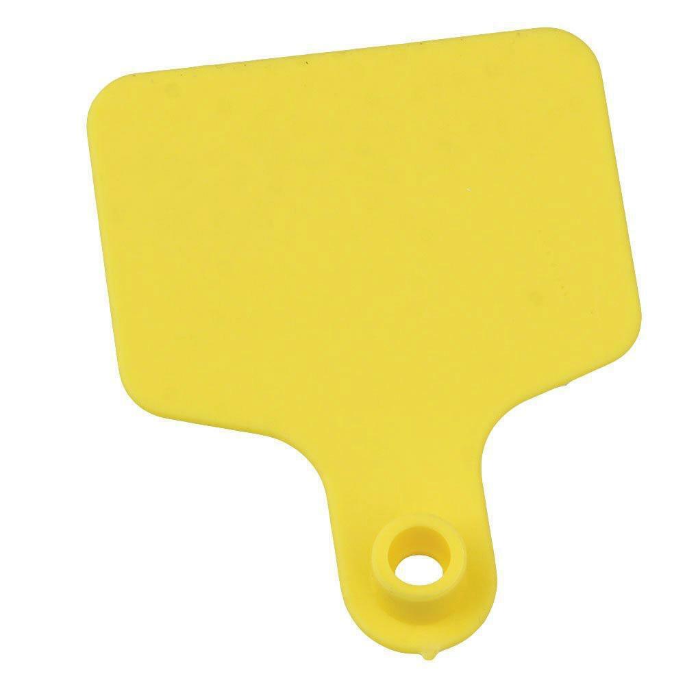 100x Cattle Ear Tags 6x7cm Set - Medium Yellow Blank Cow Sheep ...
