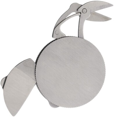 Small Novelty Coin-Shaped Scissors / Blade Stainless-Steel Housing In ...