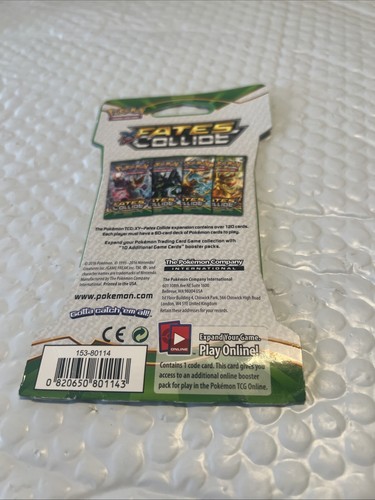 Pokemon TCG: XY Fates Collide Lugia Art Sleeved Booster Pack New ...