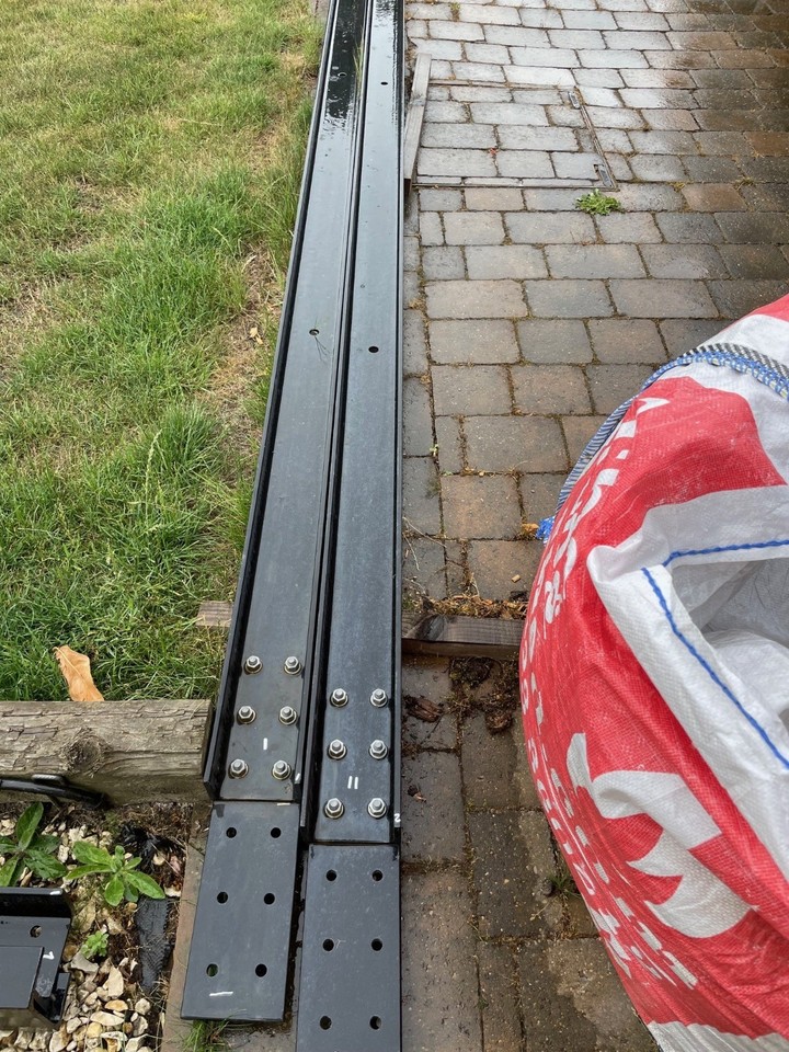 125mm W x 65mm H x 5000mm L black steel channel section and 100mm x ...