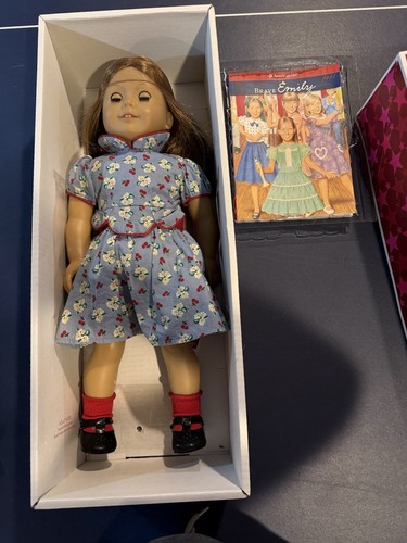American Girl Doll Emily Bennett Retired Meet Dress and Book In ...