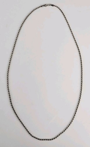 Sterling Silver - ITALY SU 4mm Rope Chain 24" Necklace | eBay