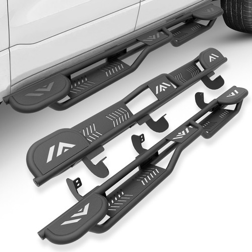 Three Raised Steps Side Running Boards For 2005-2025 Nissan Frontier ...