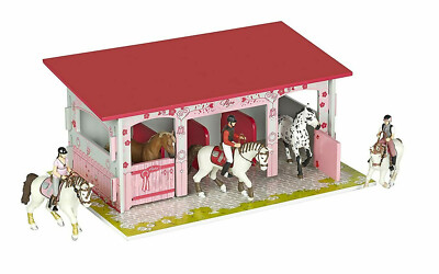 Papo 60105 Trendy horses boxes MDF stable toy horse building barn *no ...