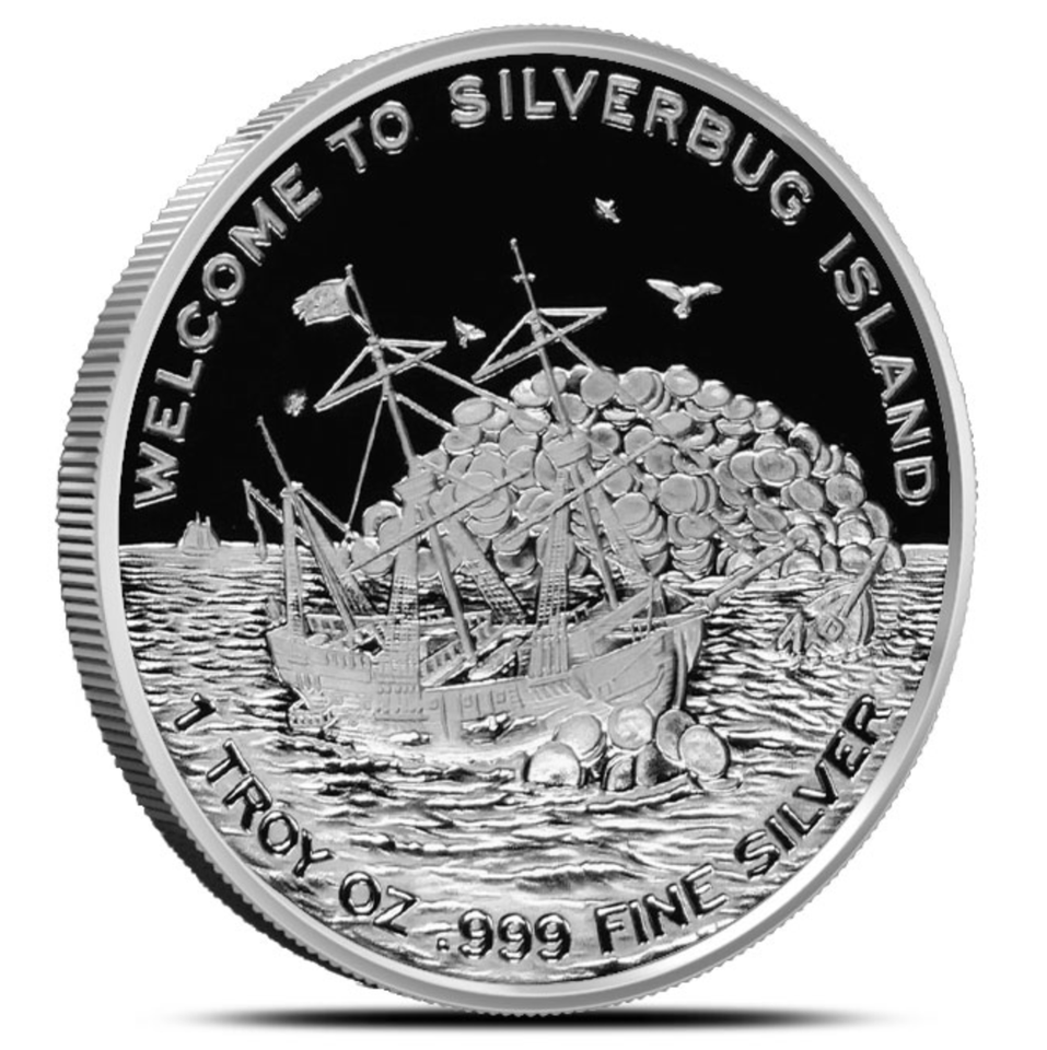 Leviathan Finding Silverbug Island 2018 1 oz .999 Fine Silver BU Round ...
