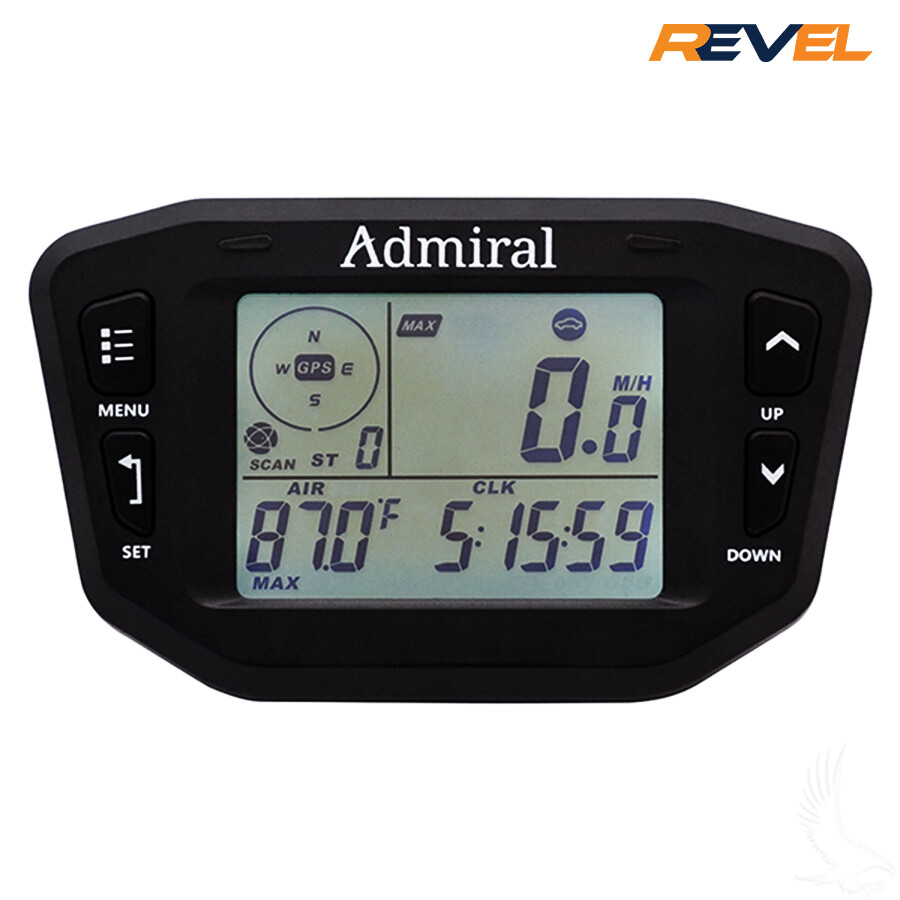 Admiral Universal Fit Golf Cart Speedometer - Speed, Mileage, Voltage ...