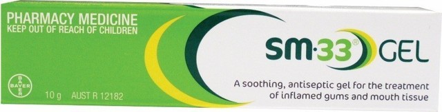 Sm33 GEL 10g Soothing Antiseptic Teething Inflammed Mouth and Gums for ...