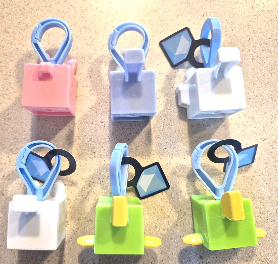 Set Of 6 2024 McDonalds Toy Keychain Roblox Pet Simulator Some With QR ...
