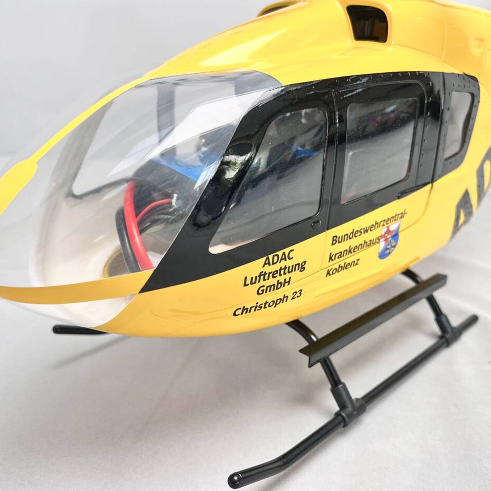 Roban RTF 450Size EC135 Yellow Blue Tail RC Helicopter 4 blades X2 ...