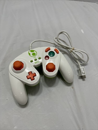 Green Yoshi Nintendo Wii WiiU Wired Fight Pad GameCube Style Controller ...