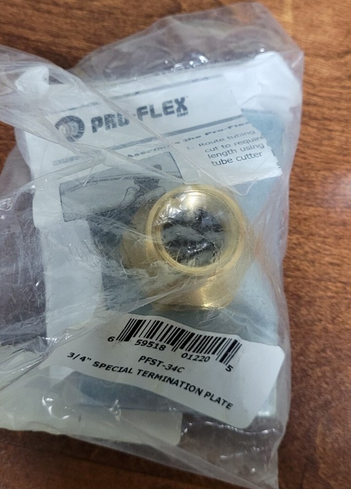Pro-Flex PFST-34C Flexible Gas Piping System 3/4" Special termination ...