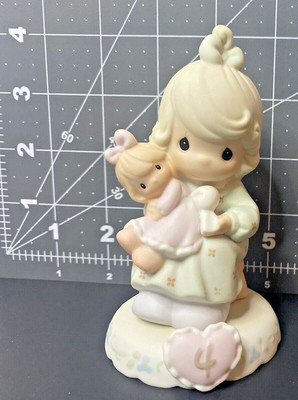 1994 Precious Moments Growing in Grace - Girl Age 4 Porcelain Figurine ...