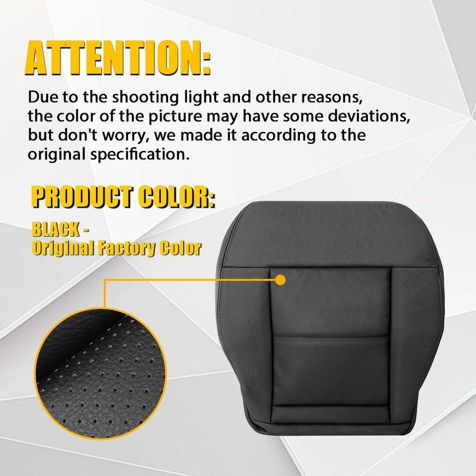 1-10PCS Driver Bottom Leather Seat Cover For Mercedes Benz E350 E550 ...