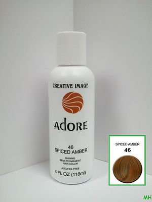 CREATIVE IMAGE ADORE SEMI PERMANENT HAIR COLOR #46 SPICED AMBER 4oz | eBay