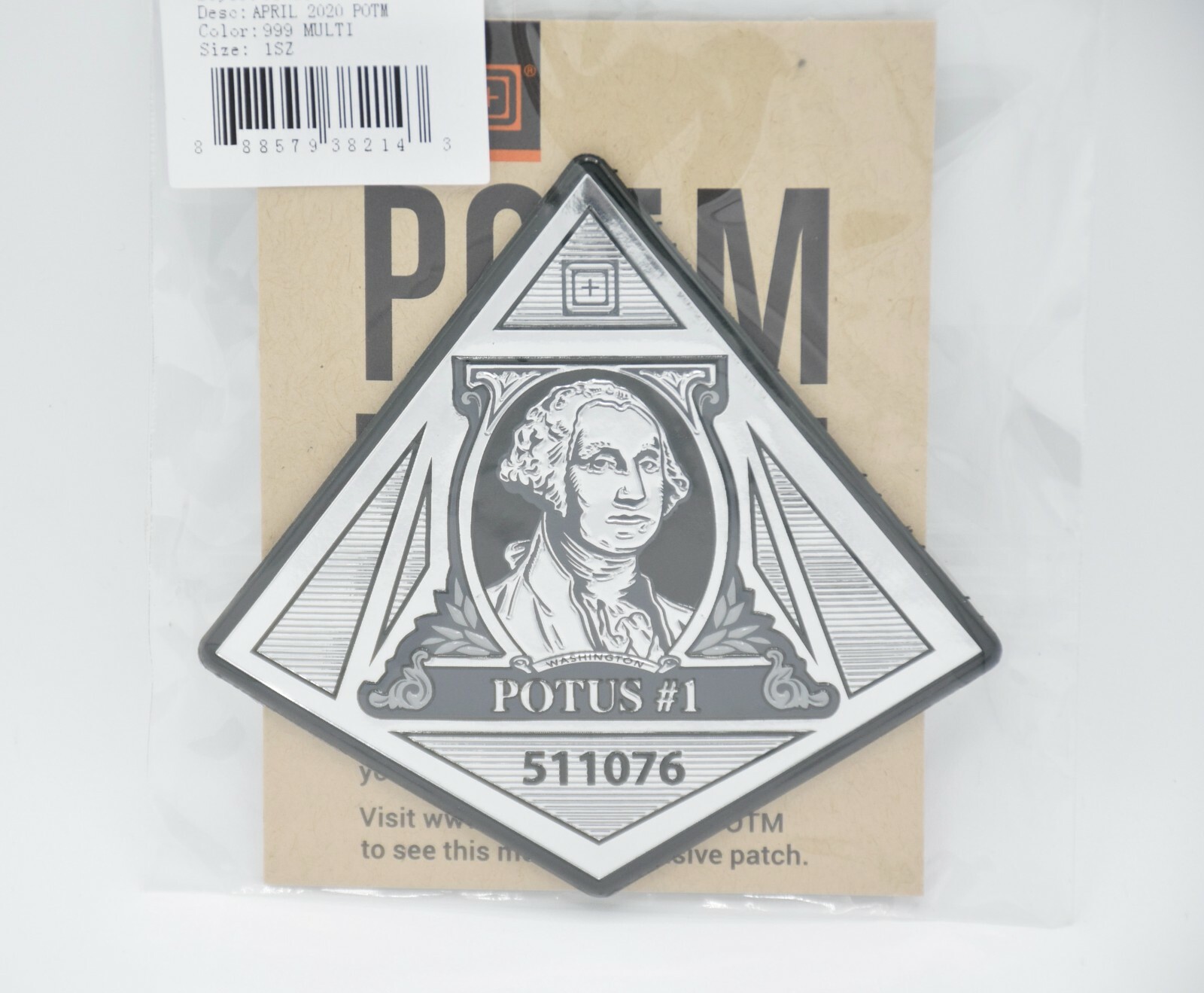 5.11 TACTICAL POTM PATCH OF THE MONTH APRIL 2020 POTUS #1 WASHINGTON ...