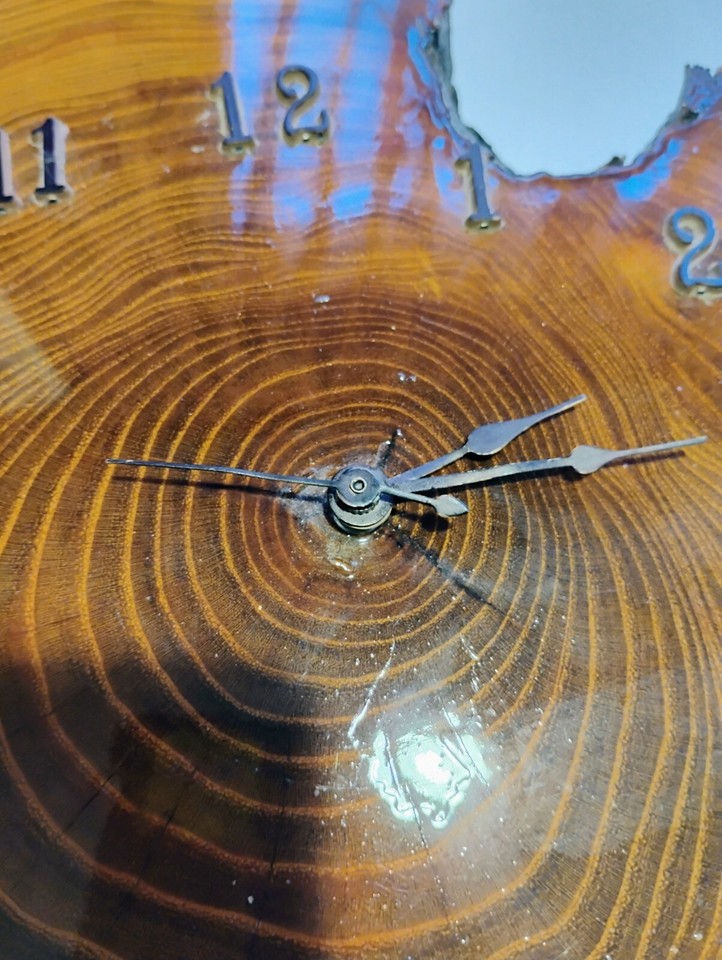 Beautiful Wood Slab Clock Tree Trunk Slice | eBay