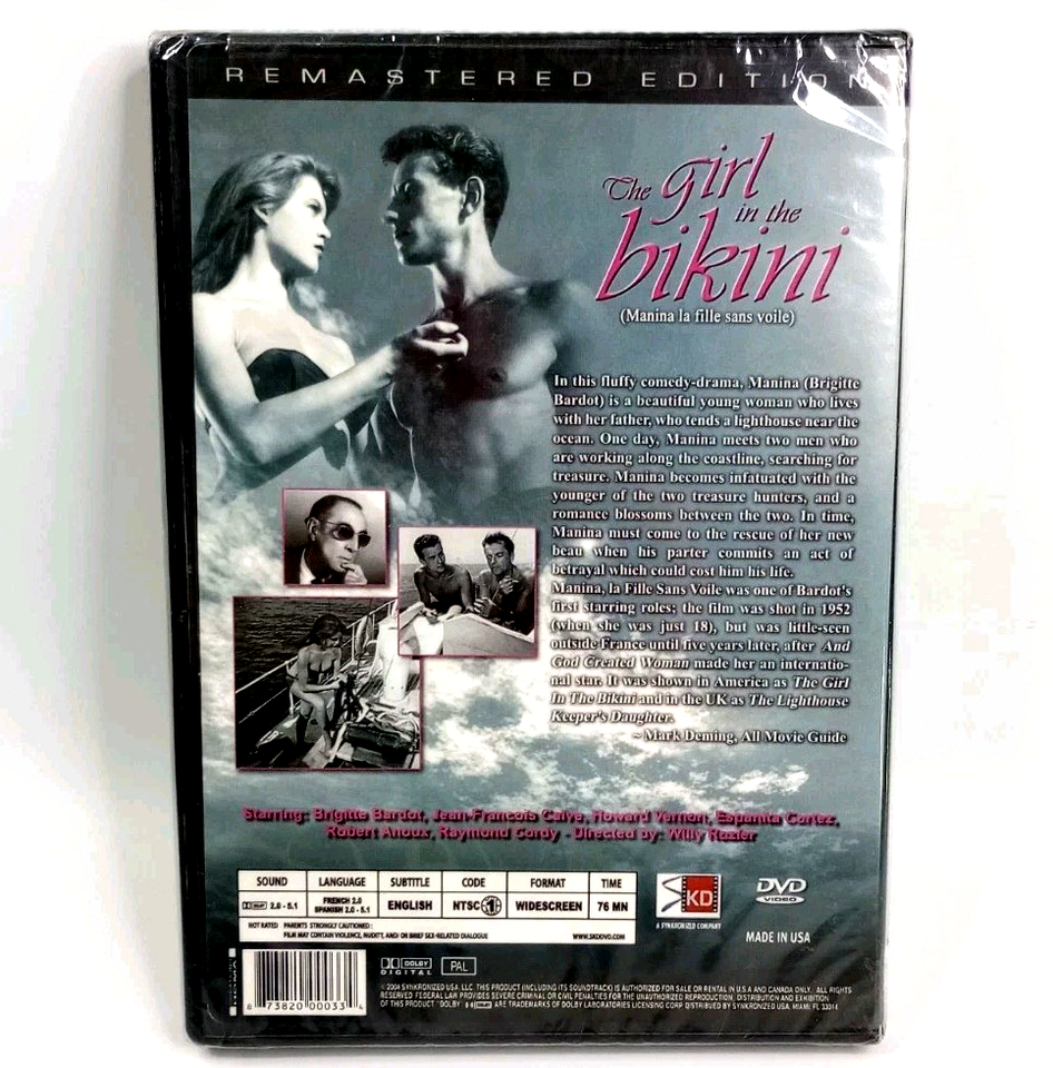 The Girl in the Bikini (DVD, 2007, Remastered Edition) Brand New Sealed ...