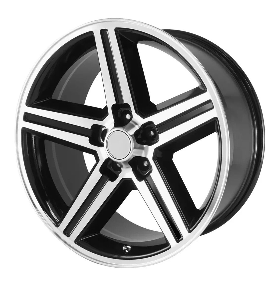 (4) 16" CHEVY IROC Z 1987 WHEELS 16X8" BLACK RIMS 5X4.75" 4.5" BS FIT ...