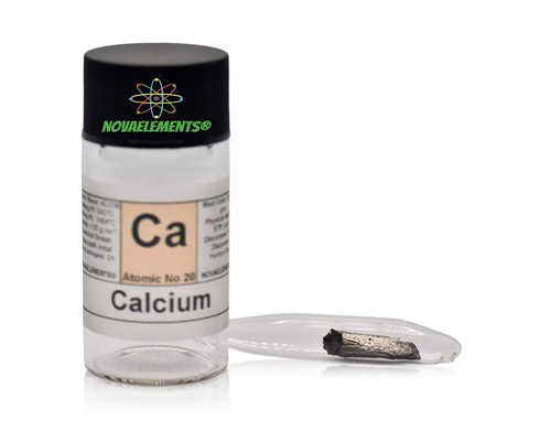 Calcium Metal Sample,Shiny Piece 0.1 Gram 99.9% Argon Sealed, Labeled ...
