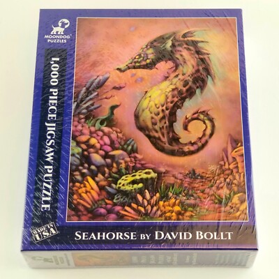 Jigsaw Puzzle 1000 Piece Seahorse David Bollt Moondog 2020 New Sealed ...
