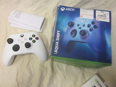 Microsoft Xbox 1914 Aqua Shift Edition Wireless White Controller ...