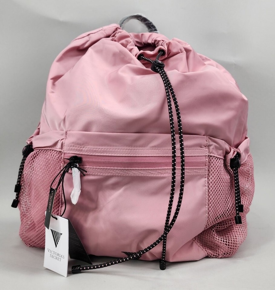 Victoria’s Secret The Live On Point Cinch-Top Backpack - Blush Nylon ...