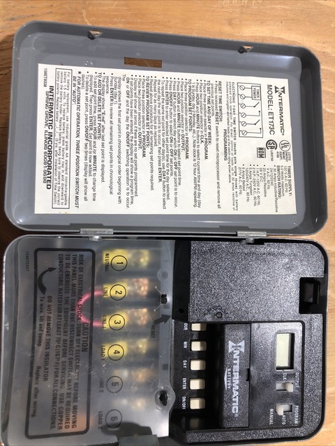 Intermatic Electronic 7 Day Time Switch 120 VAC Model ET173C for sale ...