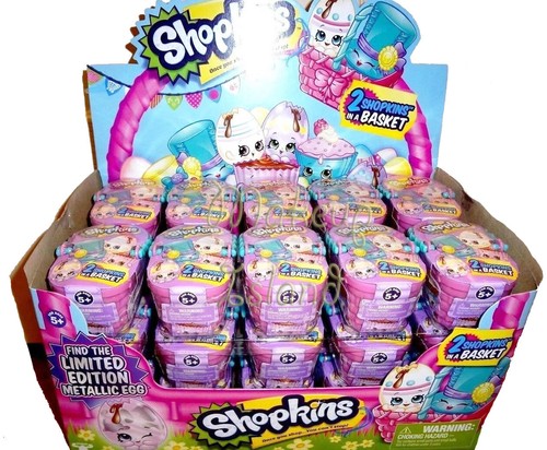 NEW Shopkins Full Case Of 30 EASTER BASKETS 2017 Find Googy Eggs Free ...
