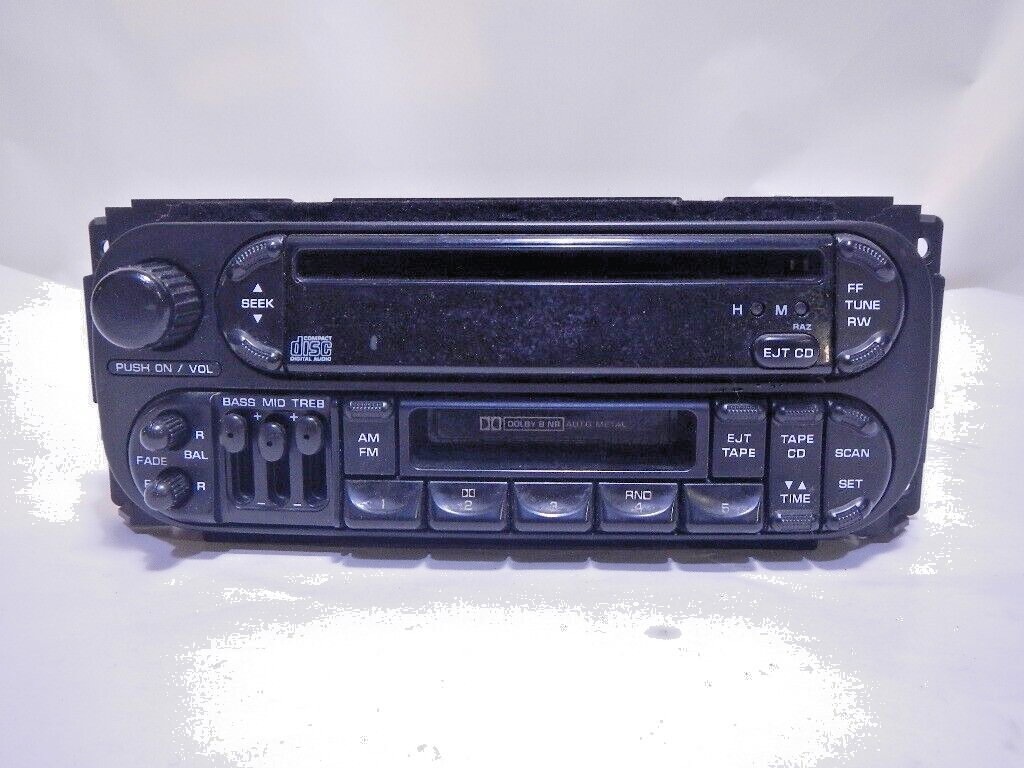 Chrysler 1998-2003 Jeep Dodge Radio Tape CD Player PT Cruiser FM AM ...