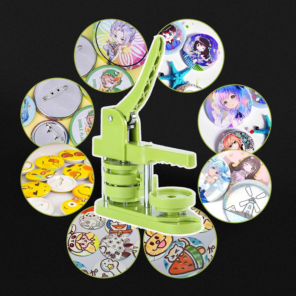 Button Maker Machine 58Mm Pin Installation-Free DIY Pin Badge Button ...