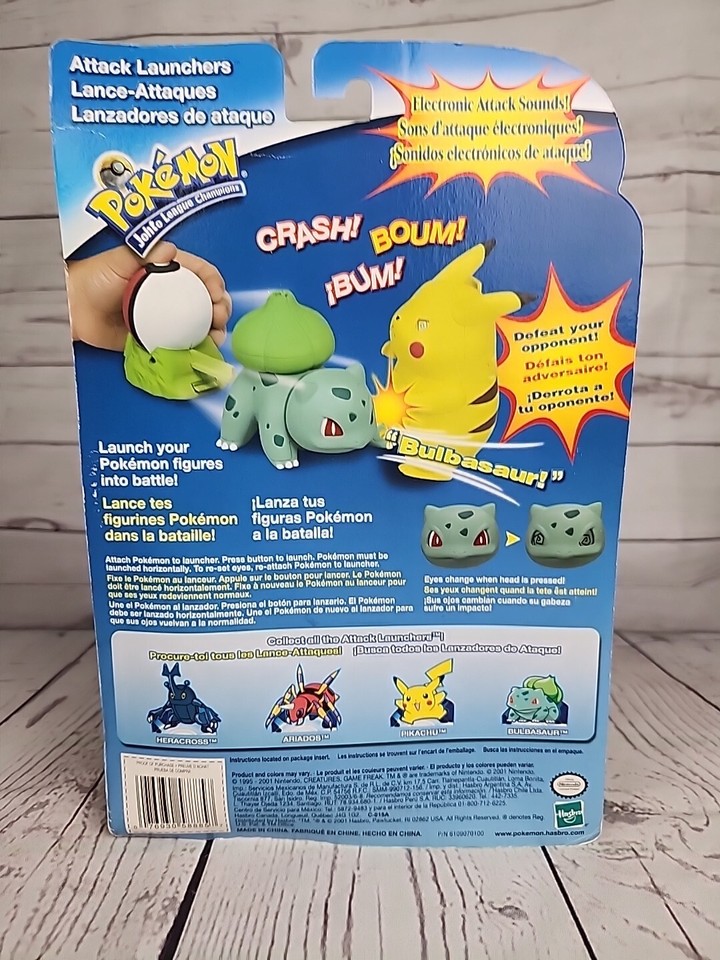 Pokémon Johto League Champions Bulbasaur w Pokeball Launcher Figure ...