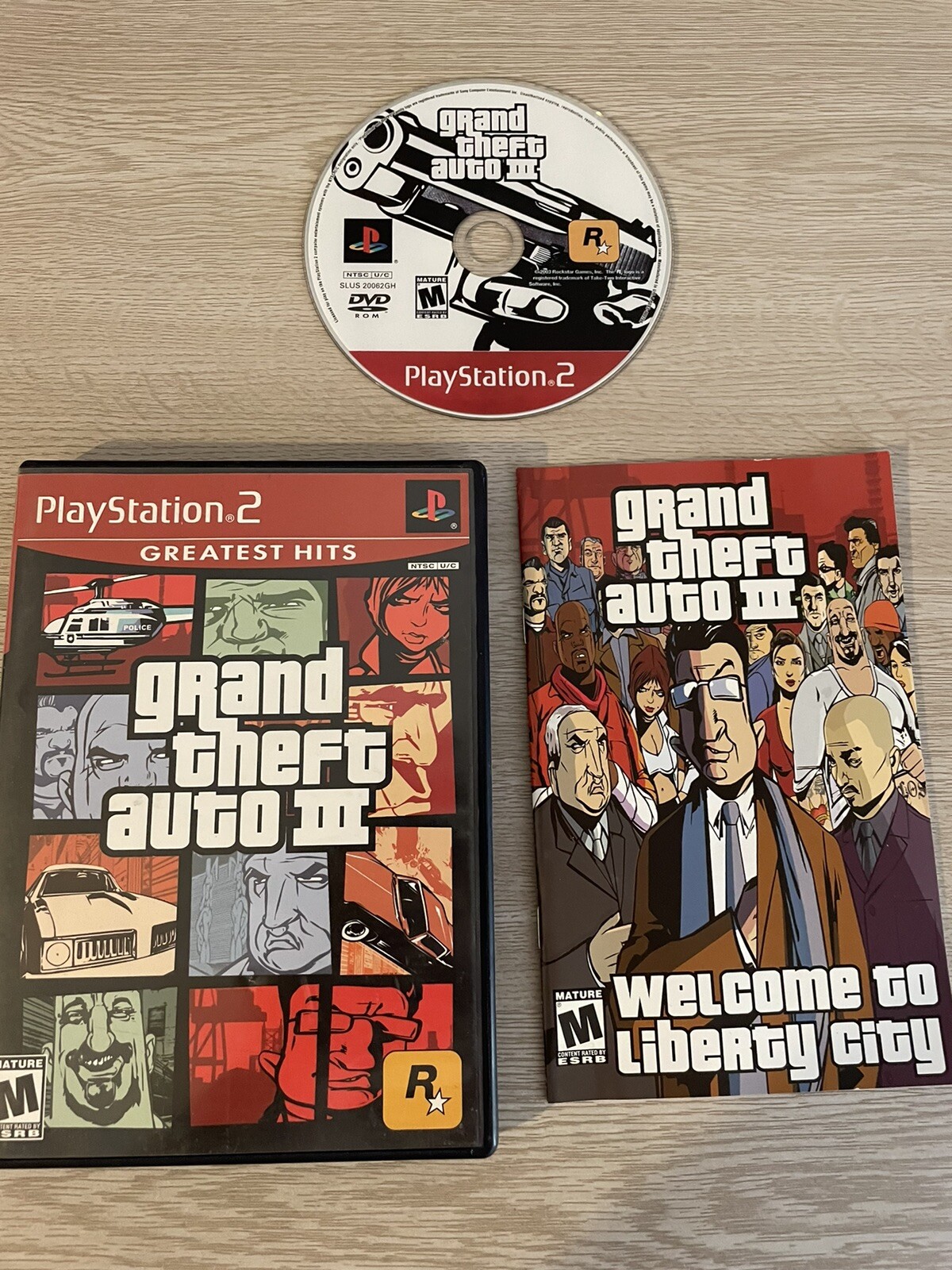 Grand Theft Auto III (Sony PlayStation 2, PS2) GTA 3 Complete w/ Map ...