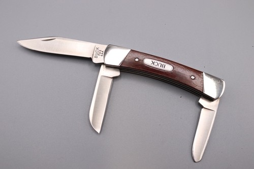 Vintage Buck 703 Colt Three Blade Pocket Knife Wood Handle-Near Mint ...