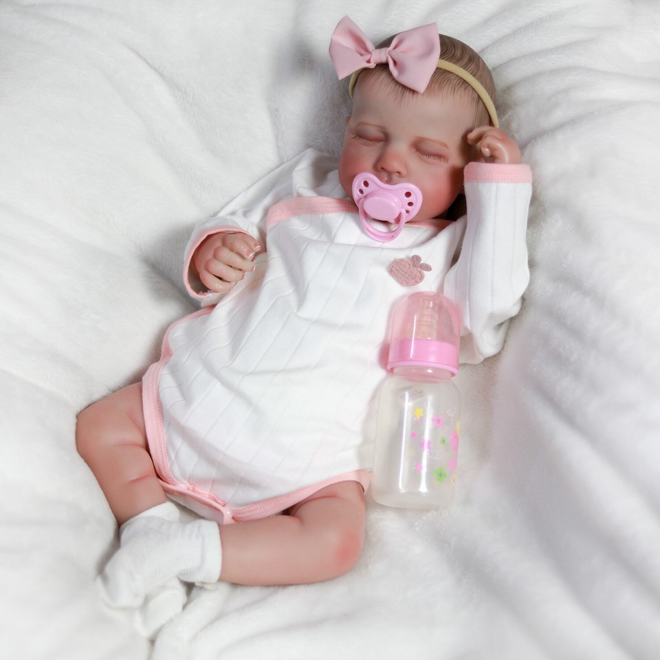20 Inch Real Life Like Reborn Baby Dolls Vinyl Silicone Newborn Girl ...
