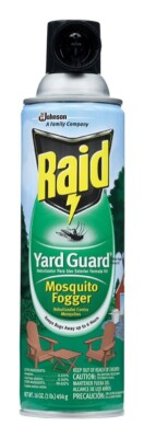 Raid Yard Guard Mosquito Aerosol Fogger Keeps Bugs Away Up To 6 Hrs 16 ...